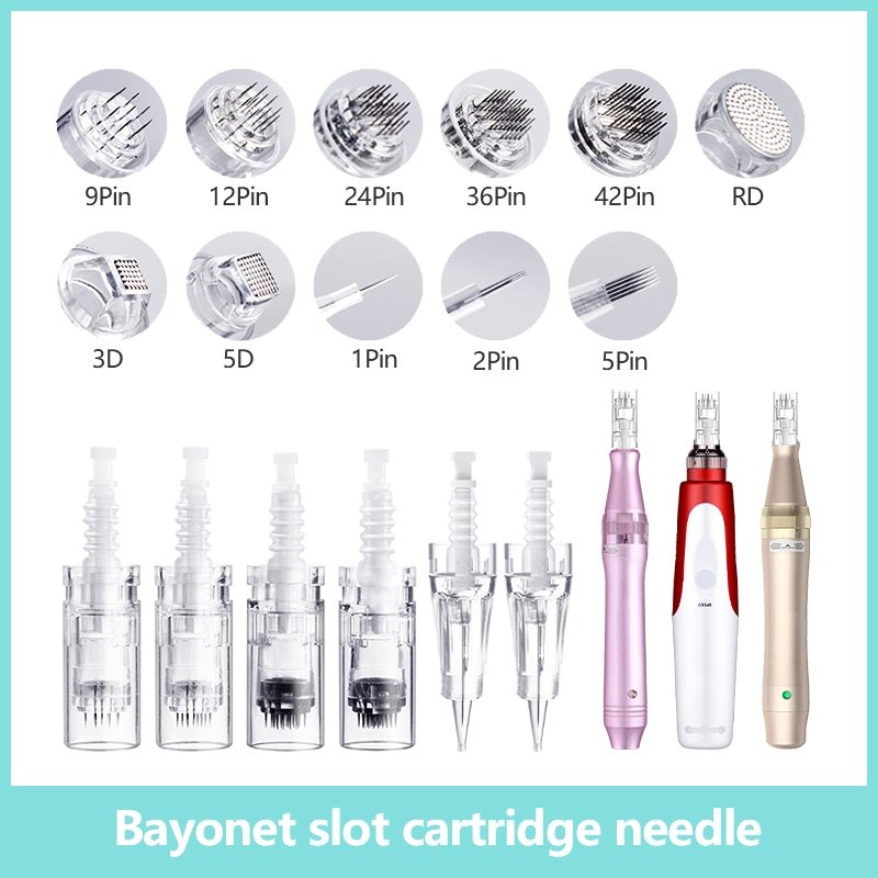 10/50/100PCS Derma Pen Bayonet Needles Cartridge For Dr pen N2/M5/M7 ...