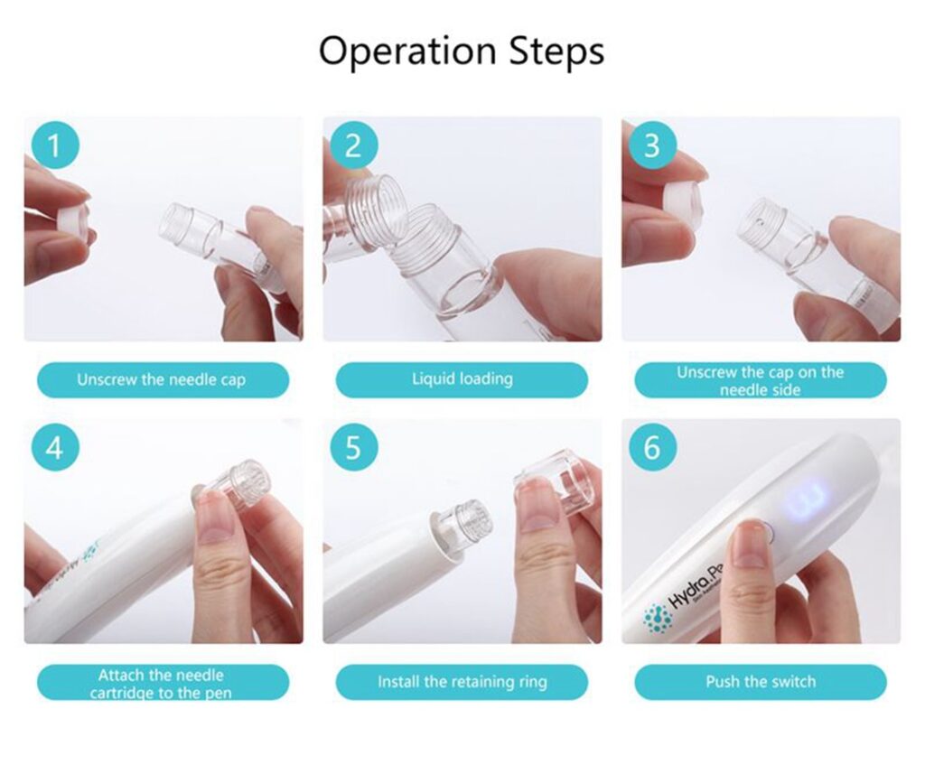 Hydra Pen H2 Microneedling Pen Facial Stem Cell Therapy Nano Automatic ...